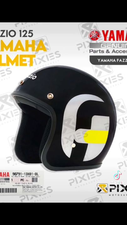 Yamaha Genuine Fazzio Open Face Open Chin Full Face Helmet Yamaha ...