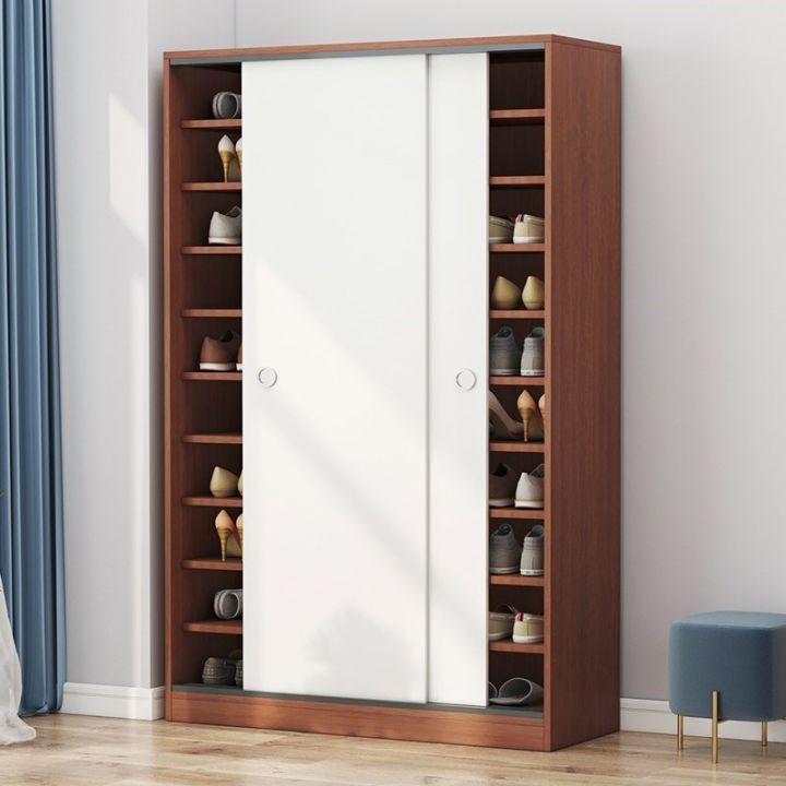 Sliding Door Shoe Cabinet Home Doorway Multi-Functional Minimalist ...