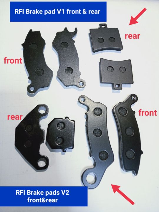 RFI BREAK PAD V1 front & rear, V2 front & rear | Lazada PH