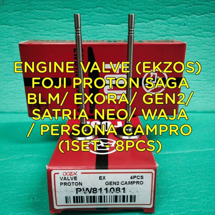 ENGINE VALVE (EKZOS) FOJI PROTON SAGA BLM/ EXORA/ GEN2/ SATRIA NEO ...
