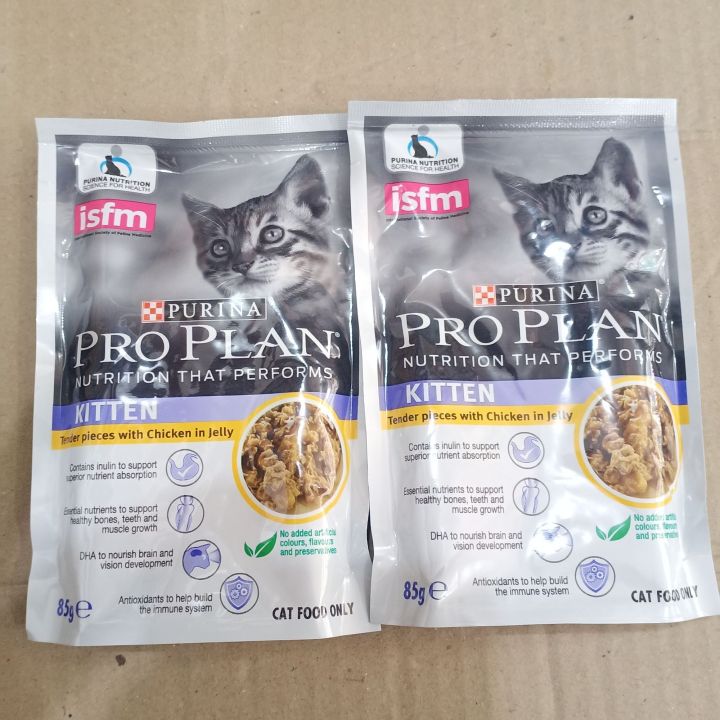 proplan sachet kitten chicken 85 gr - wet food pro plan | Lazada Indonesia