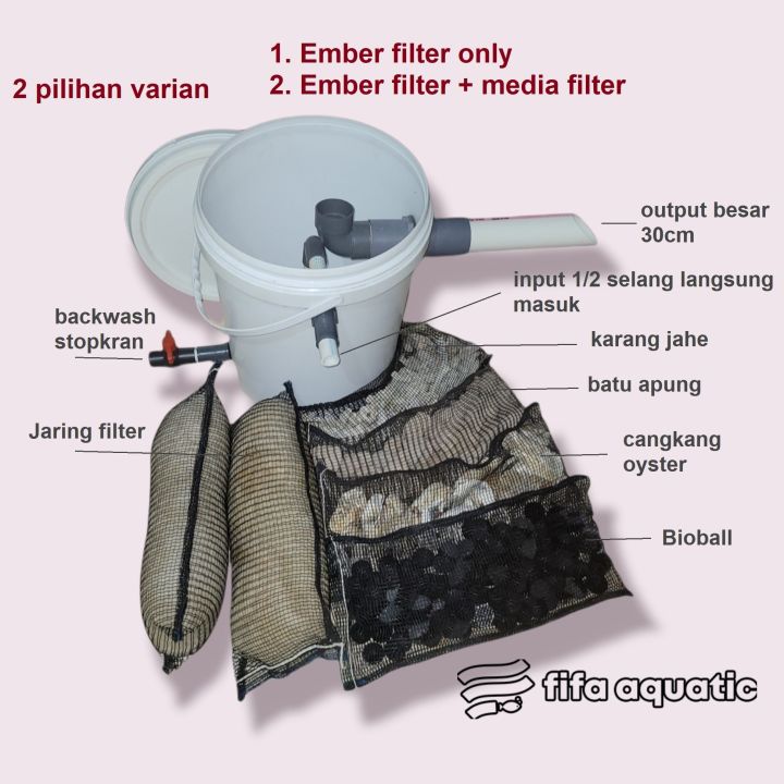 Filter ember tong filter kolam ikan hias | Lazada Indonesia