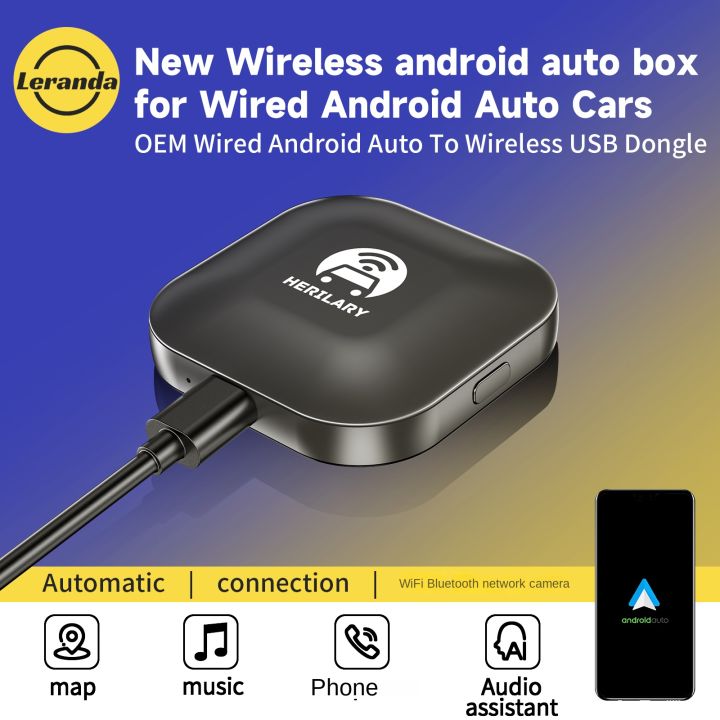 Wireless Android Auto Adapter for AndroidWired To Wireless Android Auto ...
