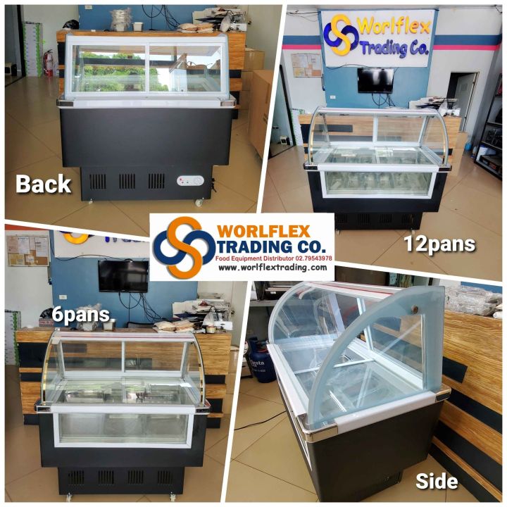 Gelato Ice Cream Showcase Freezer / Ice Cream Display Showcase Freezer ...