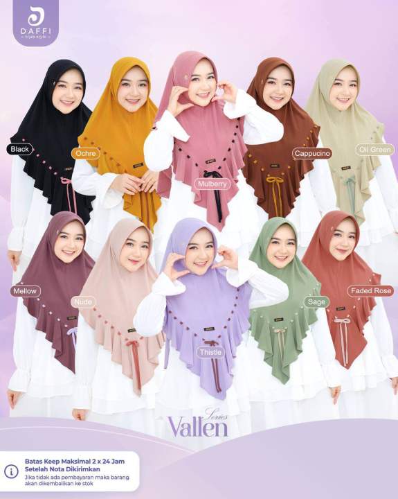VALLEN hijab new arrivals by daffi series | Lazada Indonesia