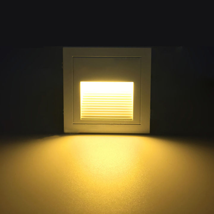 LED foot lamp square round stair landscape lamp park square staircase ...