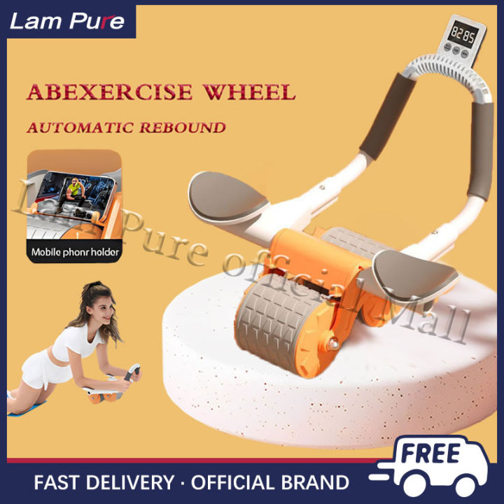 Lam Pure Abs Exercise Equipment Beginner Abdominal Health Wheel Support ...