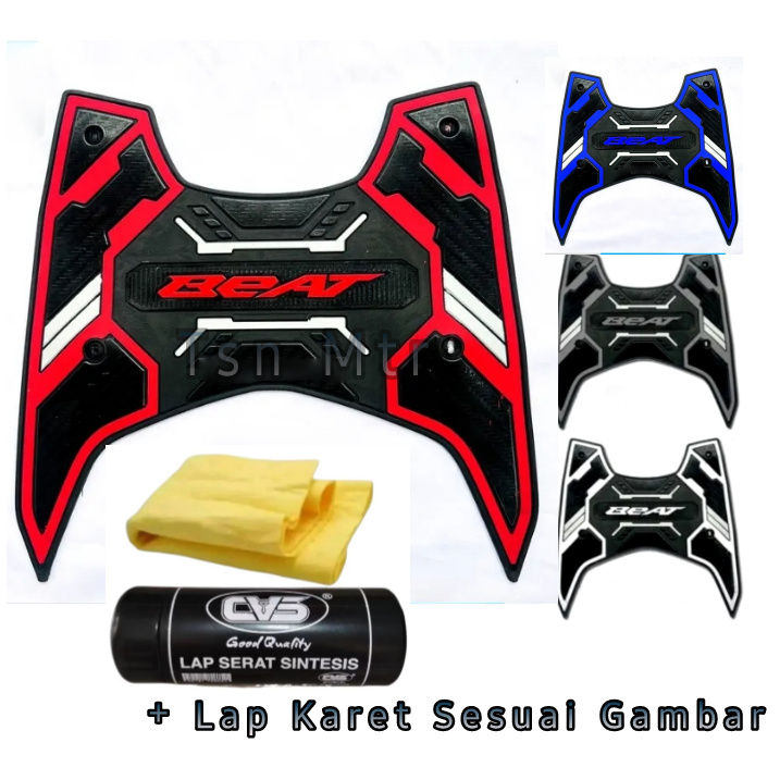 Karpet Injakan Kaki Kesed Motor Beat 2020 - 2024 Bahan Karet Tebal Plus ...
