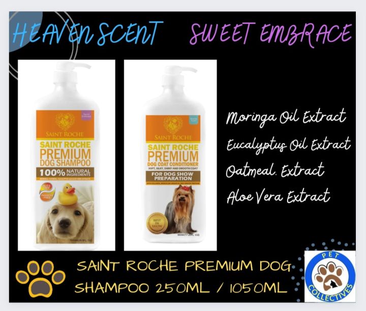 Saint Roche Premium Dog Shampoo 250ml 1050ml Heaven Scent, Sweet ...