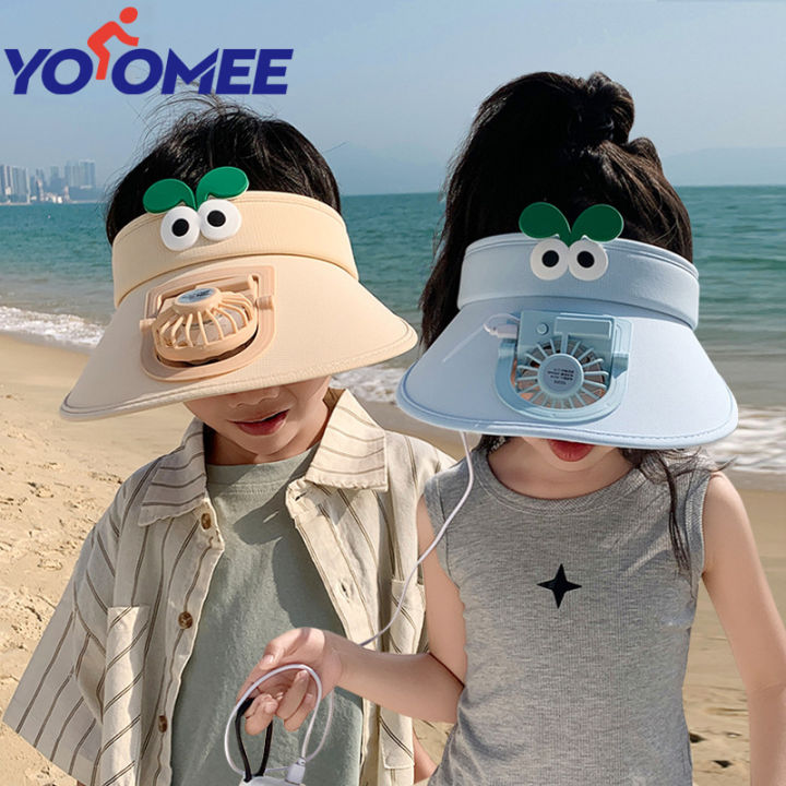 Yoomee 1 chiếc mũ quạt chạy bằng sạc USB Mũ che nắng có thể điều chỉnh ...