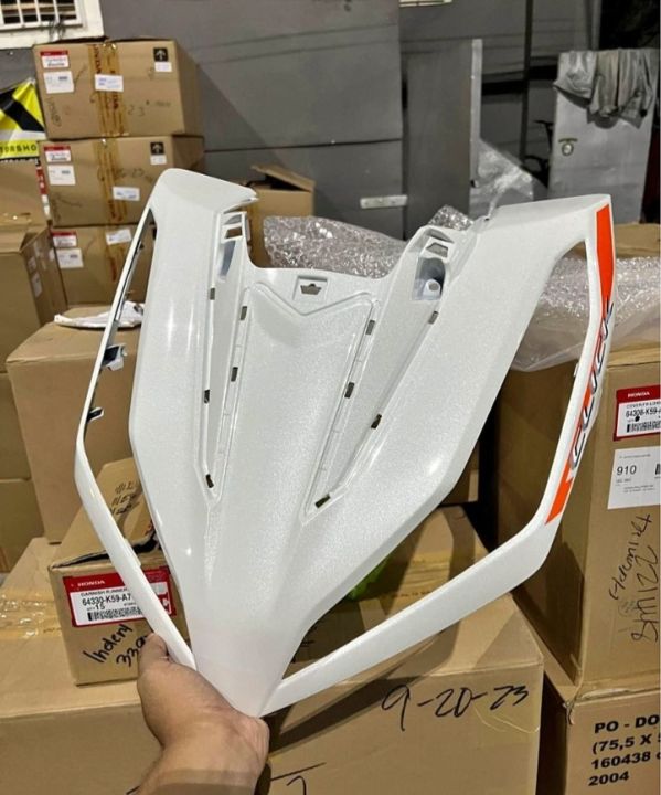 FRONT COVER ( White ) Original Honda Genuine 👉 HONDA CLICK 125 V3 ...