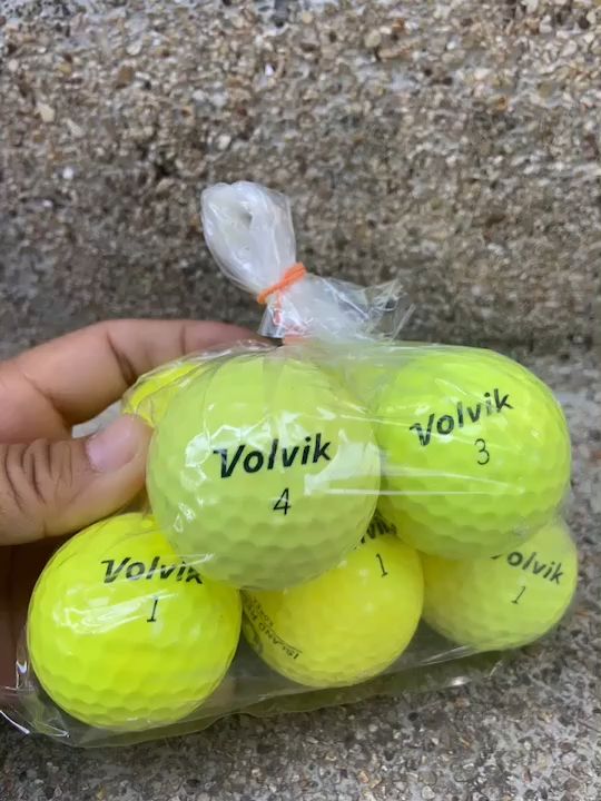 ลูก กอล์ฟ VOLVIK สีเขียวนีออน มือสอง 7 ลูก สภาพ 80 -90% คัดเลือกมาแล้ว ...