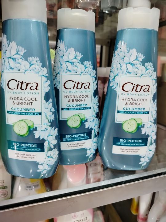 Citra UV body lotion hydra cool & bright Cucumber 210ml | Lazada Indonesia