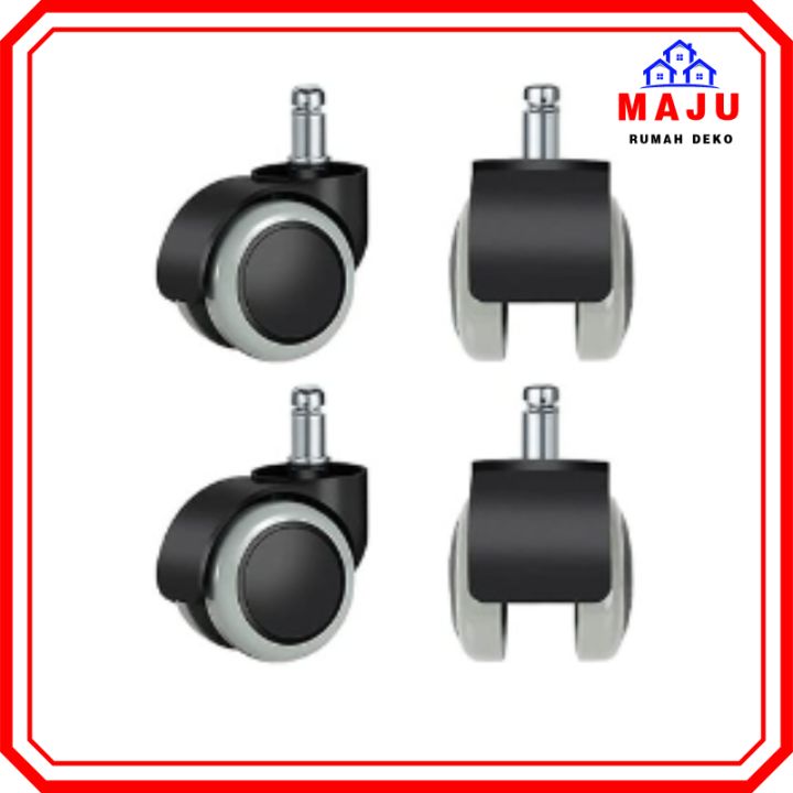 MAJU Roda Kerusi Office Chair Caster Roller Twin Wheel Beroda Swivel ...