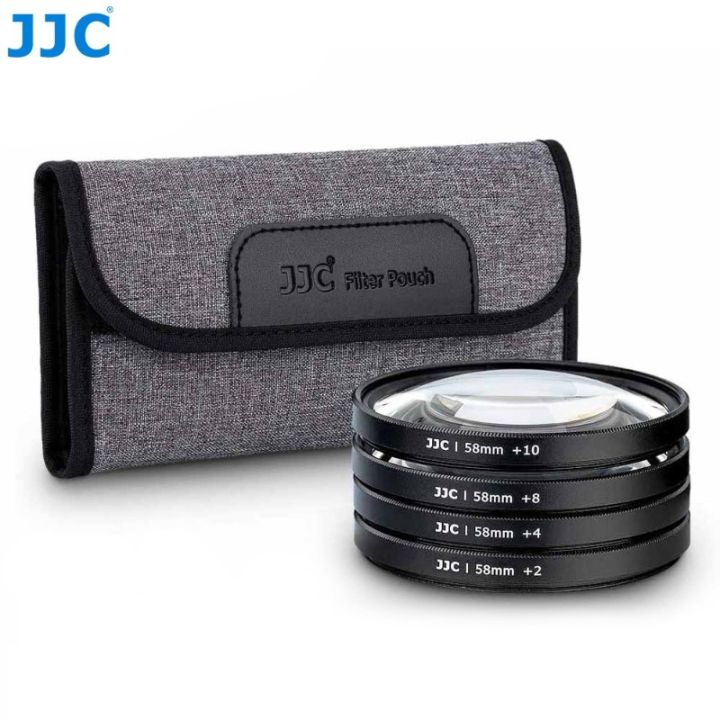 JJC F-C Series Close Up Macro Filter Kit with Pouch 2X 4X 8X 10X ...