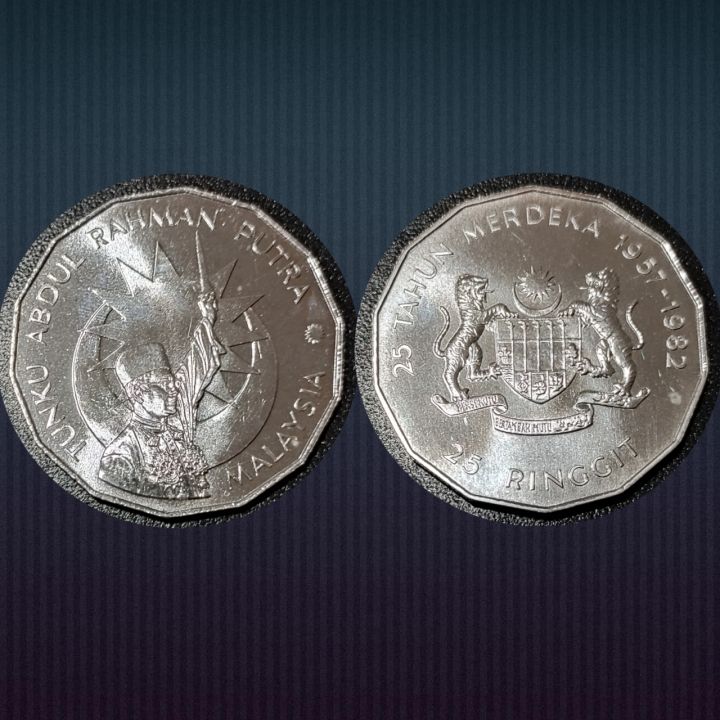 JL Antiques Malaysia Silver Coin RM25 Tunku Abdul Rahman Putra 25 Tahun Merdeka 1957 - 1982 | Lazada