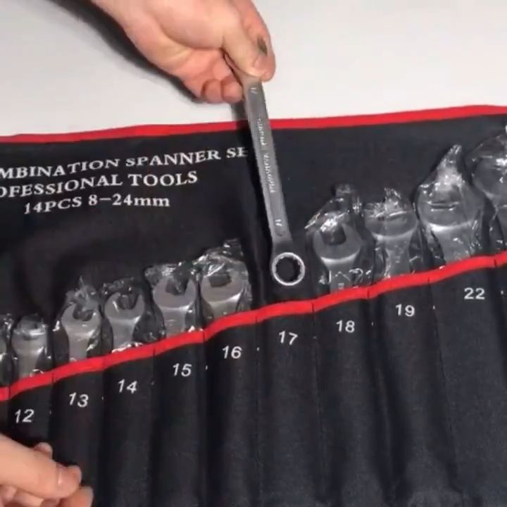 16pcs 6-32mm Tool steel High hardness Dual purpose combination spanner ...