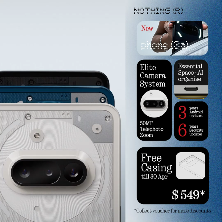 Nothing Phone (3a) | Essential Space: AI | 50MP Main Camera, 50MP ...