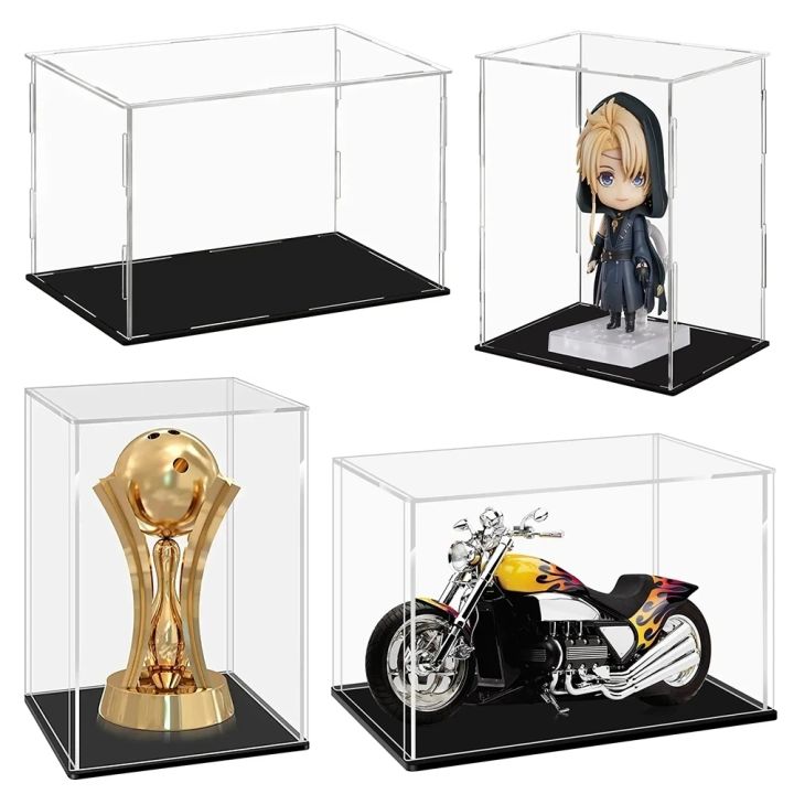 6 Size Acrylic Display Case for Collectibles Assemble Clear Acrylic Box ...