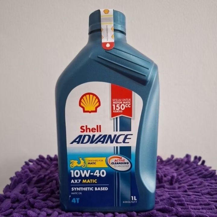 Oli Shell AX7 Matic 1 Liter 150CC | Lazada Indonesia