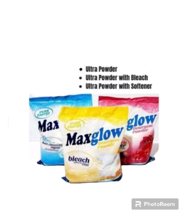 maxglow detergent powder (1 kg each pack) | Lazada PH