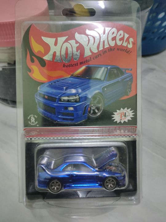 Hotwheels RLC Blue Nissan Skyline GTR R34 | Lazada