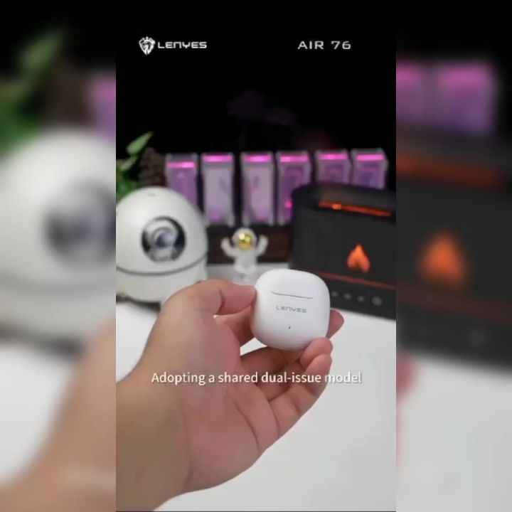 Headset Bluetooth Lenyes Air 76 TWS 5.3 Smart Touch Wireless Earbuds ...