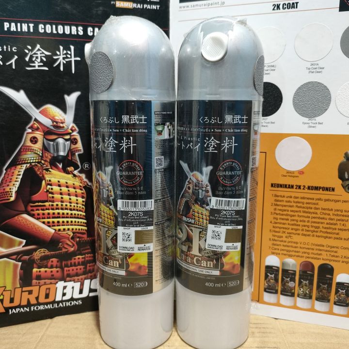 Pilok Pilox Cat Semprot Samurai PU Truck Bed Silver 2K07S Silver 400ml ...