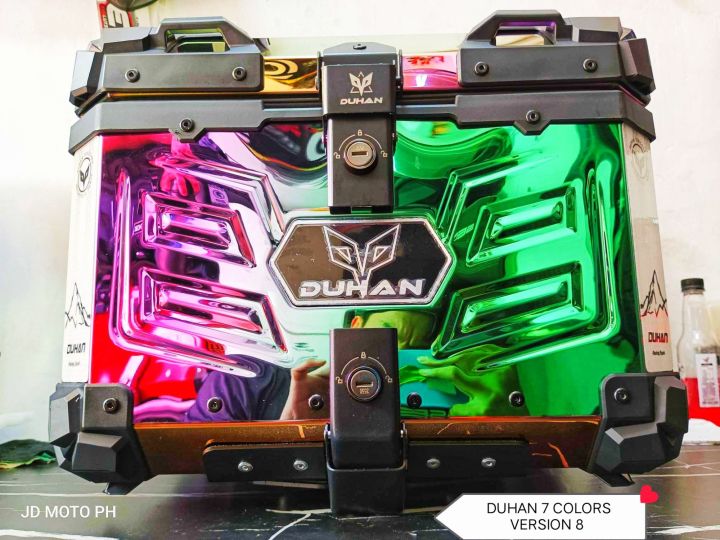 DUHAN 7 COLORS V8 ALLOY TOP BOX 45.L ( 3 ITEMS FREEBIES ) | Lazada PH
