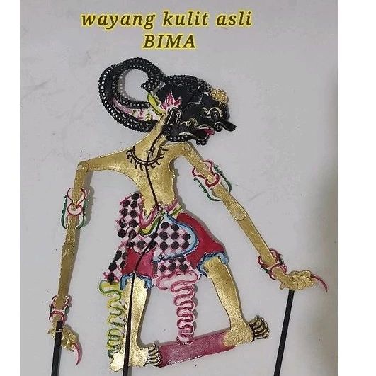 wayang kulit asli karakter Pandawa bima | Lazada Indonesia