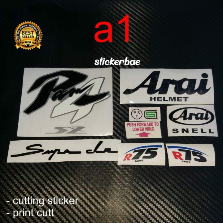 STIKER ARAI RAM 4 STICKER HELM ARAI LENGKAP | Lazada Indonesia