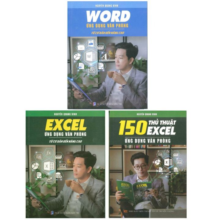 Combo 3 Cuốn Excel Ứng Dụng Văn Phòng Từ Cơ Bản Đến Nâng Cao 150 Thủ Thuật Excel Ứng Dụng Văn 