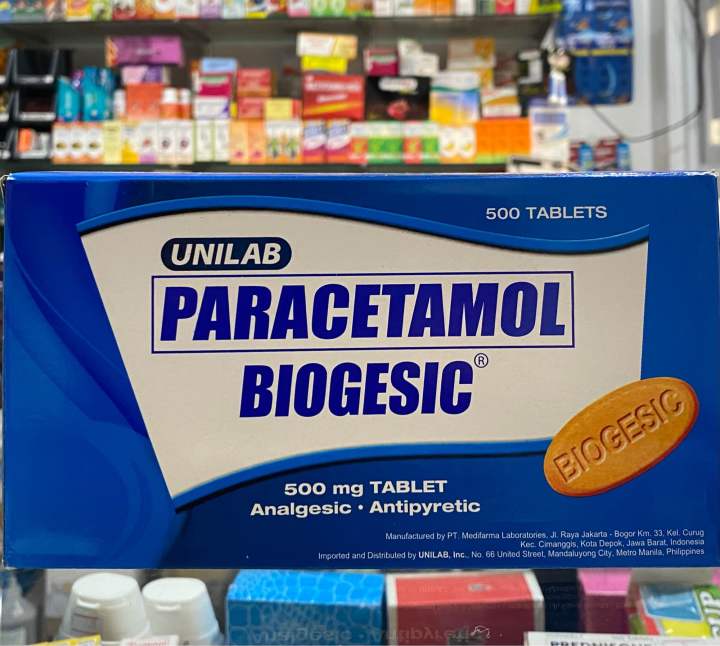 Biogesic 20 Tablets - 500mg Paracetamol for Quick Relief of Headache ...