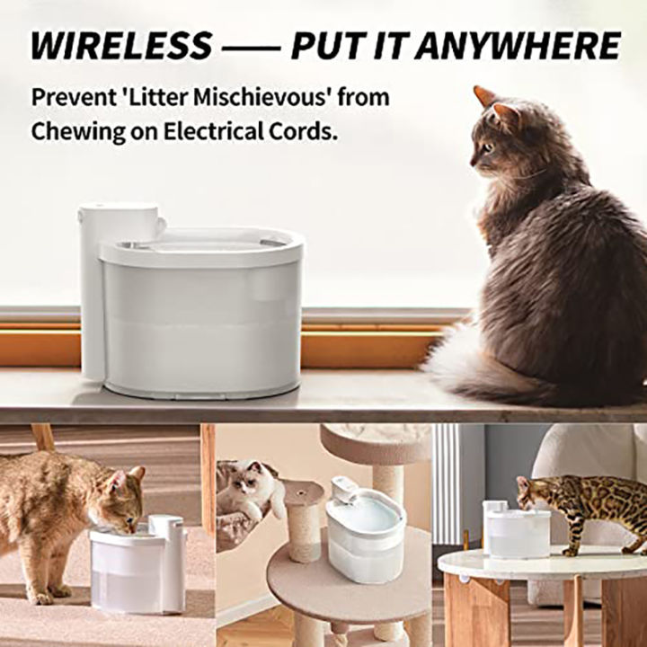 DUDU Pet Cat Automatic Water Fountain Pet Silent Water and Electricity ...