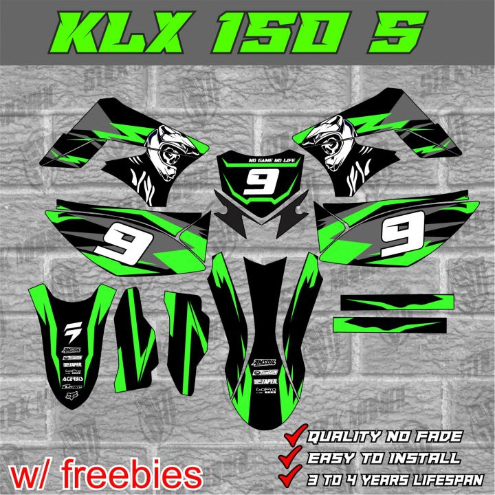 Kawasaki klx 150s decals sticker, laminated | Lazada PH