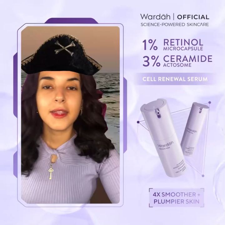 Wardah Renew You 1% Retinol Microcapsule Ceramide Cell Renewal Serum ...