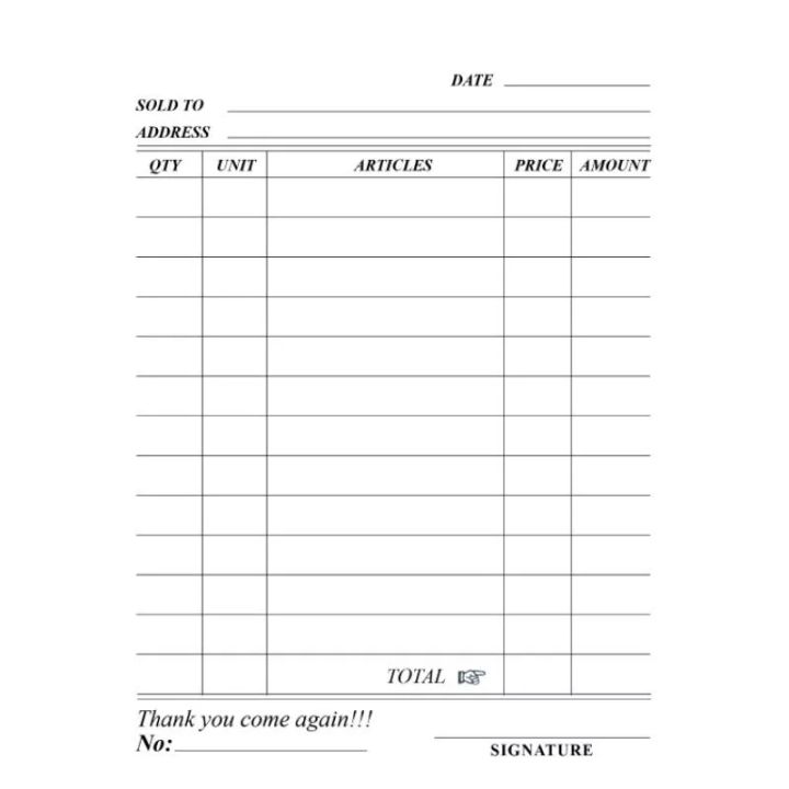 Resibo receipt | Lazada PH