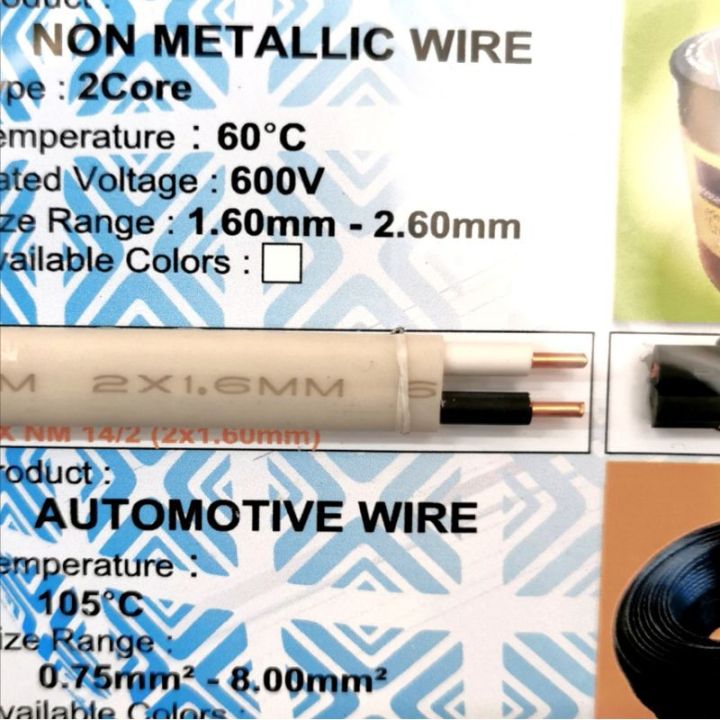 (per meter) Boston PDX Duplex Solid Dual Core Bomex Flat Wire ...