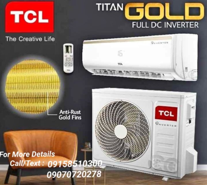 'TCL 1.5hp ME'I Titan Gold Split Type Inverter Airconditioner | Lazada PH