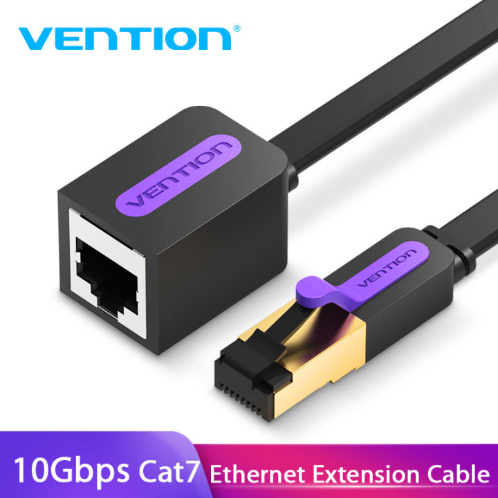 Vention Ethernet Cable RJ45 Cat 7 Extender Cable Male to Female Lan Network Extension Cable 1m ...