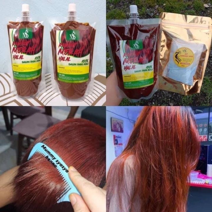 INAI RAMBUT MERAH HALAL | Lazada