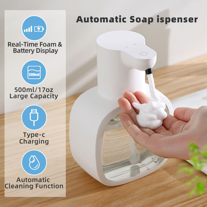 New Wall Mounted Automatic Soap Dispenser Foam Smart Hand Washing ...
