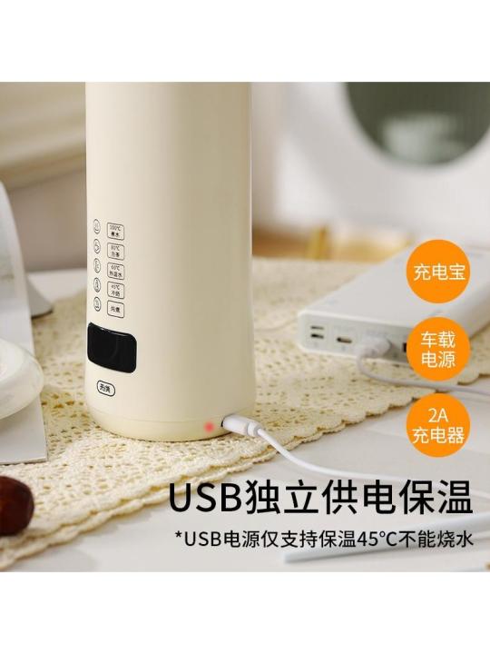 Portable Electric Water Heating Cup Small Travel Office Car USB ...
