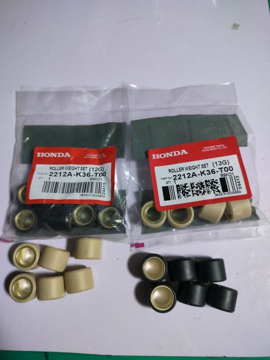 Honda genuine click 125/150 v1/v2/pcx125/150/adv pulley ball (7g,8g,9g,10g,11g,12g,13g,14g,15g ...
