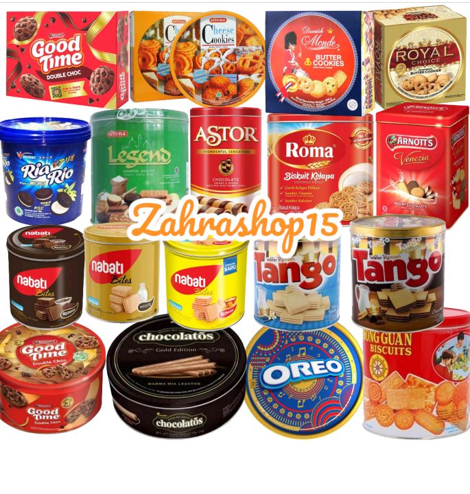 Aneka Biskuit Kaleng Tango,Nabati,khongguan dll | Lazada Indonesia