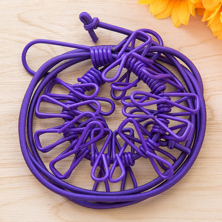 Valink Portable Outdoor Windproof Clothesline Hanger Drying Rack ...