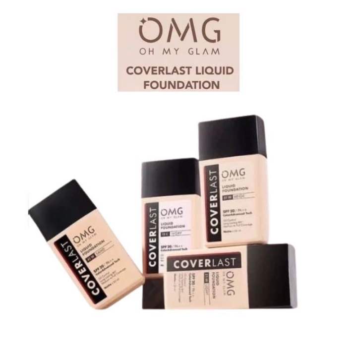 OMG Oh My Glam Coverlast Liquid Foundation SPF 20 25mL | Lazada Indonesia
