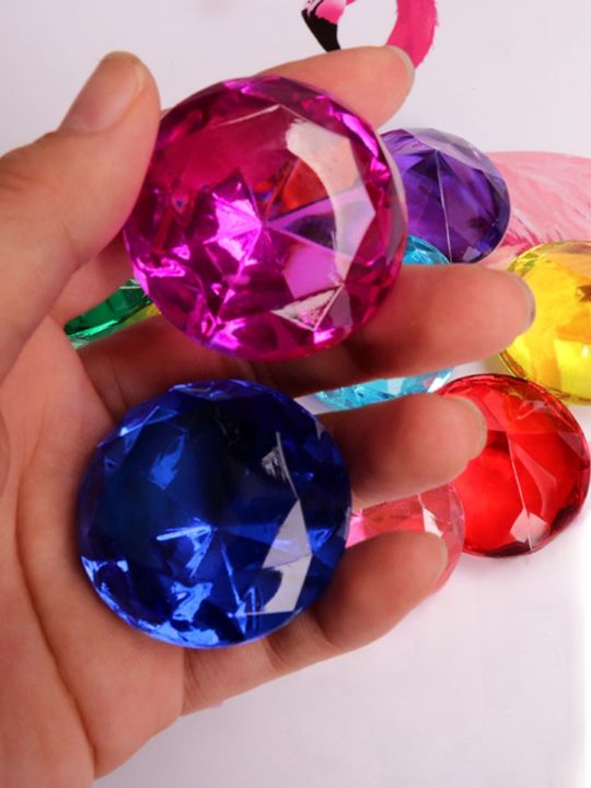 Large Diamond Acrylic Plastic Children's Gemstone Small Ornament ...