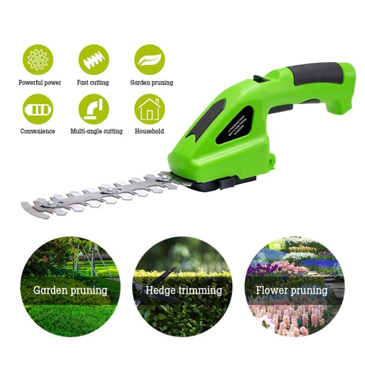 UNICO Cordless Hedge Trimmer & Grass Shear 2-in-1 Portable Grass ...