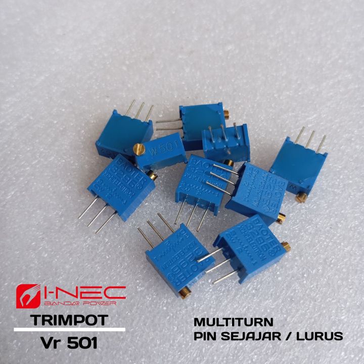 TRIMPOT VR501 MULTITURN PIN LURUS | Lazada Indonesia